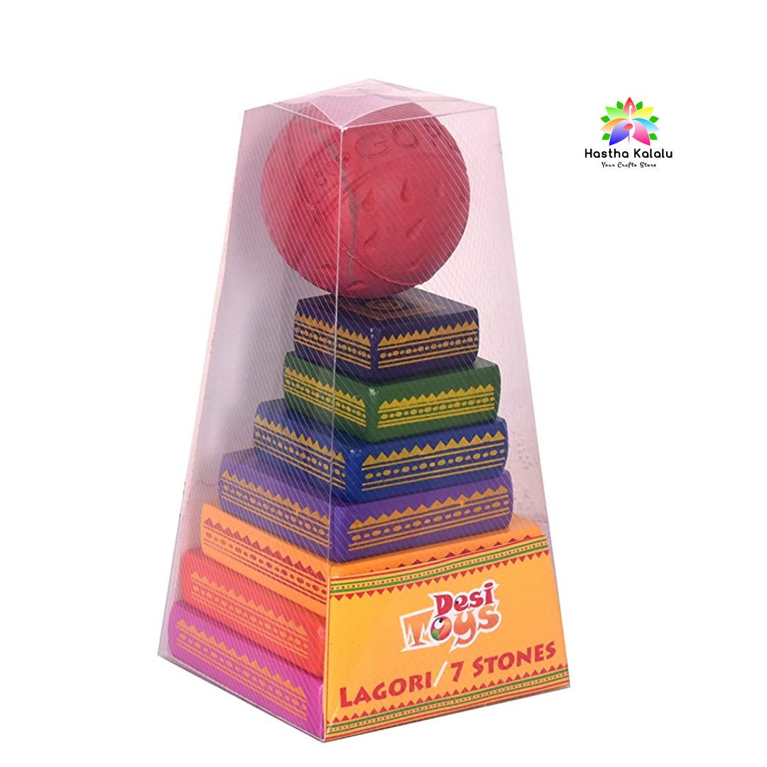 Seven Stones, Lagori Game Set for Kids , Pithu Game for Kids, Sitoliya
